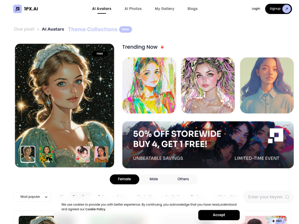 1PX.AI The world's most advanced AI Avatars generator: Reviews, Features, Pricing, Guides, and ...