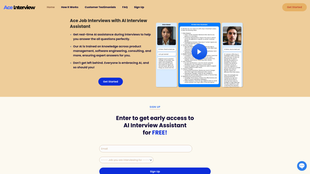 Ace Interview - AI Interview Assistant: Reviews, Features, Pricing, Guides, and Alternatives