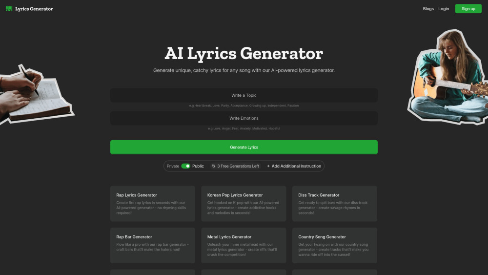 Lyrics Generator: Reviews, Features, Pricing, Guides, and Alternatives