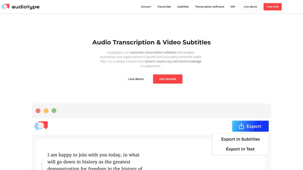 Audiotype - Audio Transcription and Video Subtitles: Reviews, Features ...