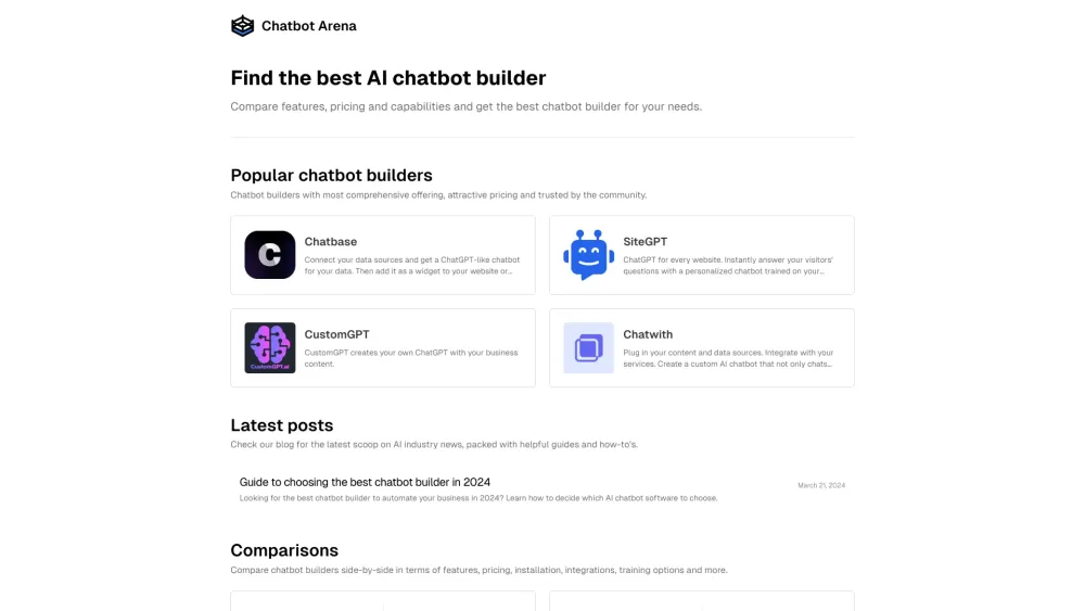 Chatbot Arena: Reviews, Features, Pricing, Guides, and Alternatives Chatbot Arena: Reviews, Features, Pricing, Guides, and Alternatives