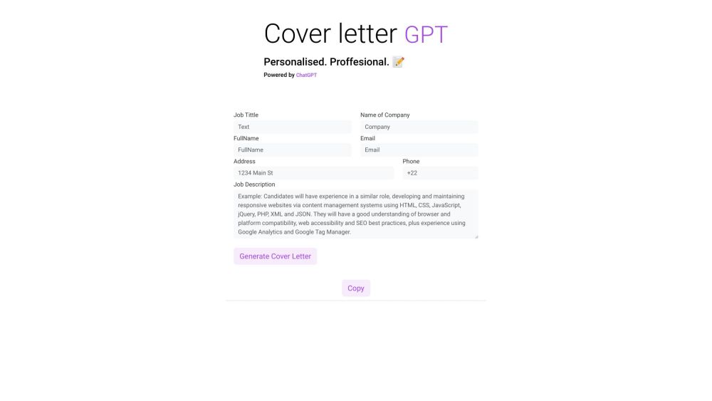 ChatGPT Cover Letter Builder: Reviews, Features, Pricing, Guides, and ...