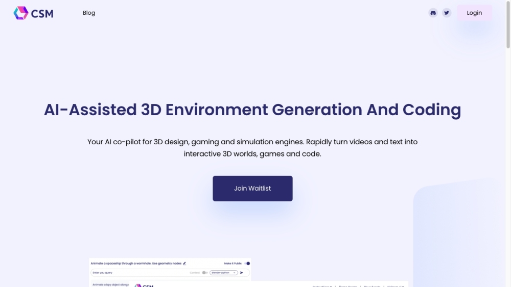 CSM AI - 3D World Models: 리뷰, 기능, 가격, 가이드 및 대안