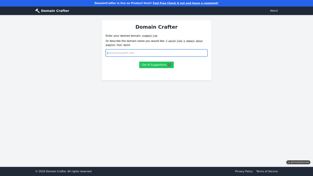 Domain Crafter Introduction: What is Domain Crafter about Domain Crafter Introduction: What is Domain Crafter about