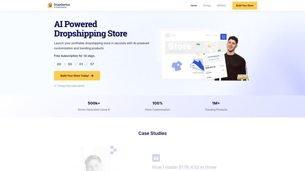 Dropgenius - AI Powered Dropshipping Store: Reviews, Features, Pricing ...