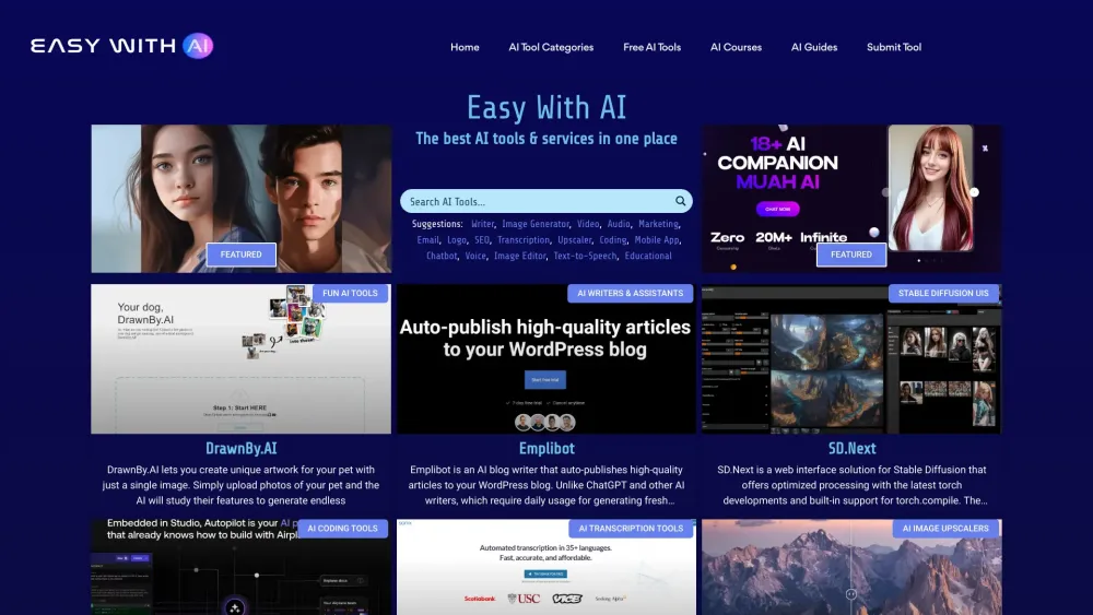 Easy With AI - Best AI Tools & Services: Reviews, Features, Pricing ...