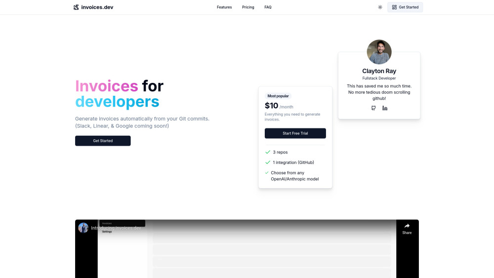 invoices.dev: 리뷰, 기능, 가격, 가이드 및 대안