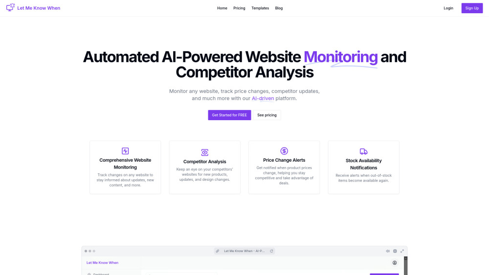 Let Me Know When: Reviews, Features, Pricing, Guides, and Alternatives