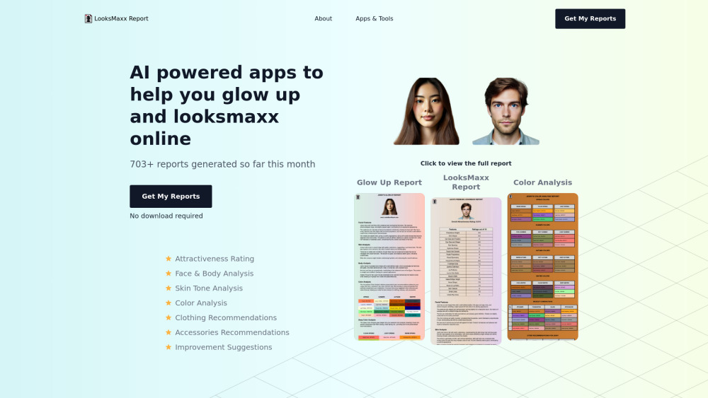 LooksMaxx AI - AI powered apps to help you glow up and looksmaxx online ...
