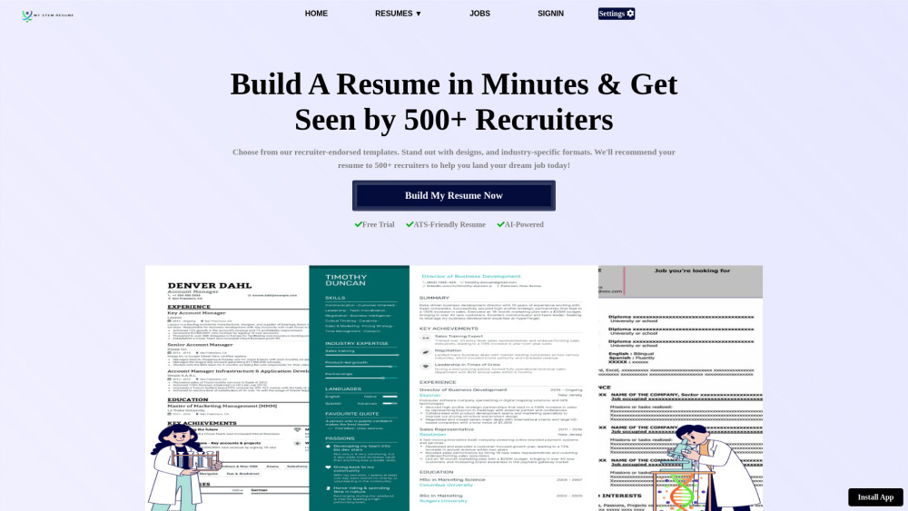 my-stem-resume-reviews-features-pricing-guides-and-alternatives