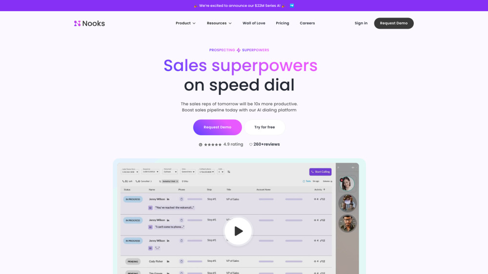 Nooks | AI Powered Parallel Dialer and Virtual Salesfloor: Reviews, Features, Pricing, Guides ...