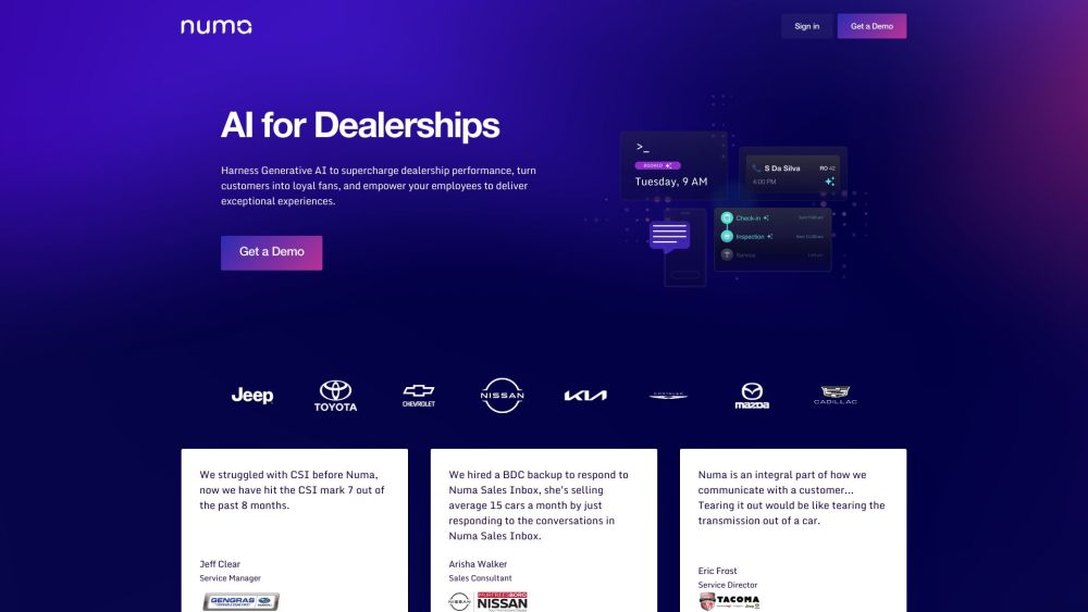 Numa | AI for Dealerships Introduction: What is Numa | AI for ... Numa | AI for Dealerships Introduction: What is Numa | AI for ...