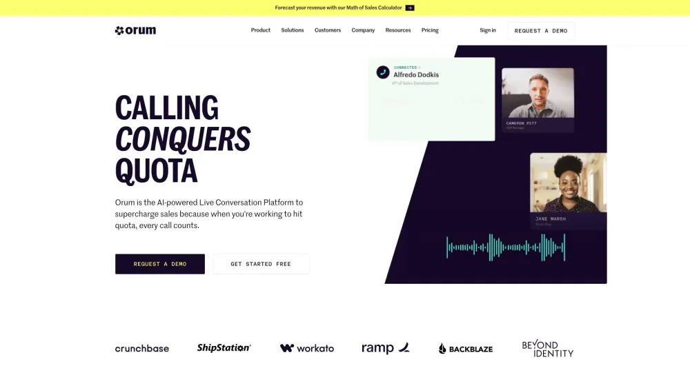 Orum - The Live Conversation Platform: Reviews, Features, Pricing ...