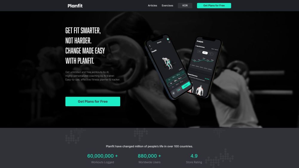 Planfit: Gym Home Workouts & Fitness Plan by AI: Reviews, Features ...