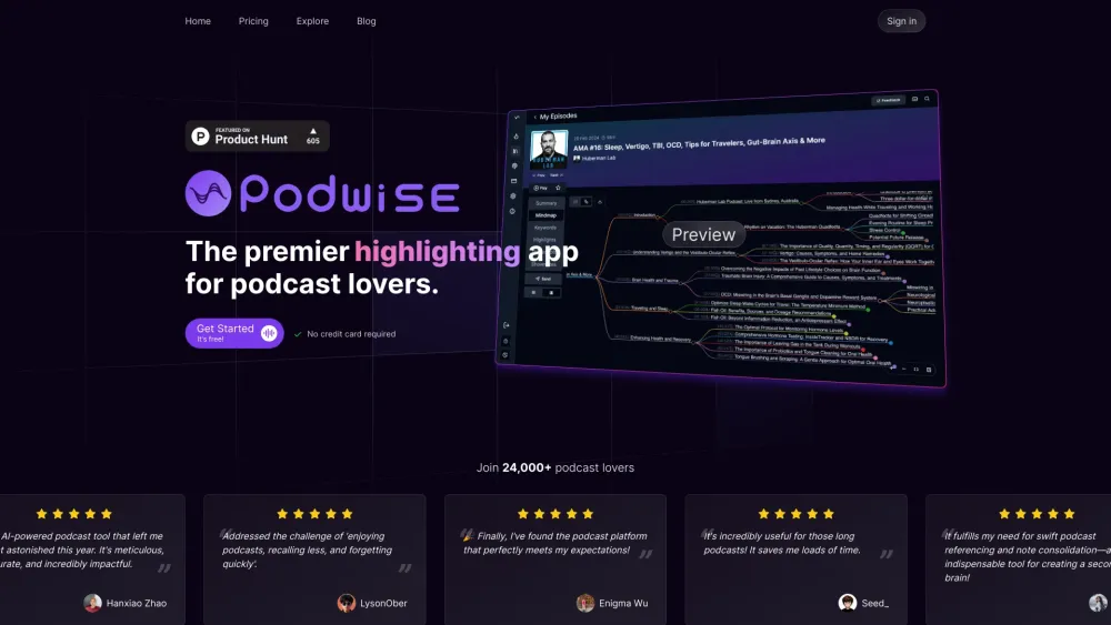 Podwise: Reviews, Features, Pricing, Guides, and Alternatives