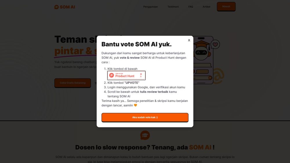 SOM AI - Skripsian Santai dibantu AI Introduction: What is SOM AI ... SOM AI - Skripsian Santai dibantu AI Introduction: What is SOM AI ...