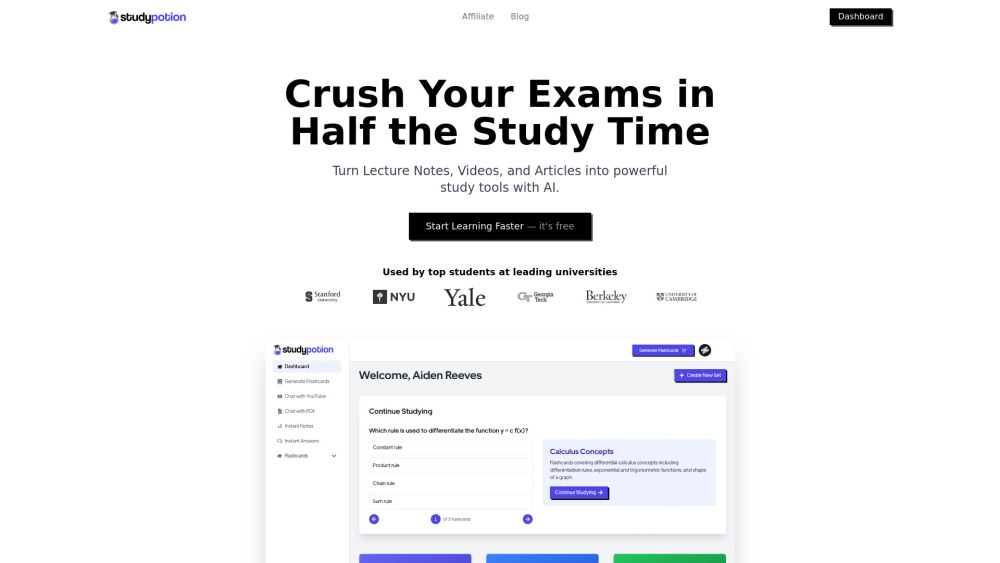 Study Potion AI Introduction: What is Study Potion AI about Study Potion AI Introduction: What is Study Potion AI about