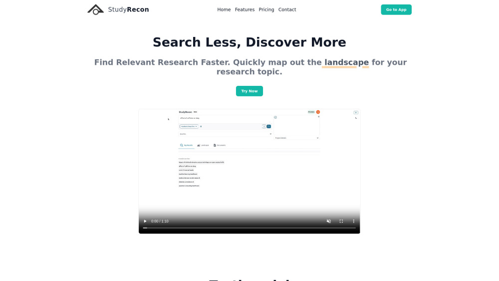 StudyRecon: Reviews, Features, Pricing, Guides, and Alternatives