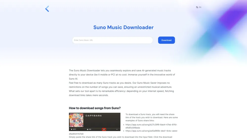 Suno Downloader: Reviews, Features, Pricing, Guides, and Alternatives Suno Downloader: Reviews, Features, Pricing, Guides, and Alternatives