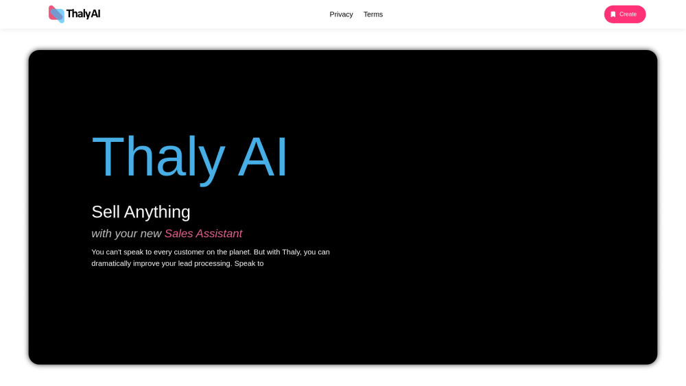 Thaly AI: Reviews, Features, Pricing, Guides, and Alternatives