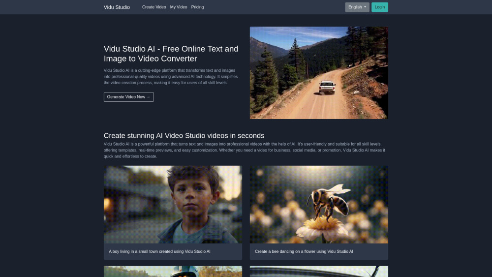 Vidu Studio AI: Reviews, Features, Pricing, Guides, and Alternatives